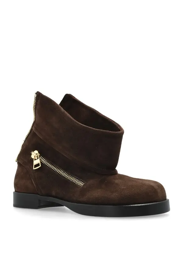 J.W.ANDERSON Round Toe Zip Up Ankle Boots