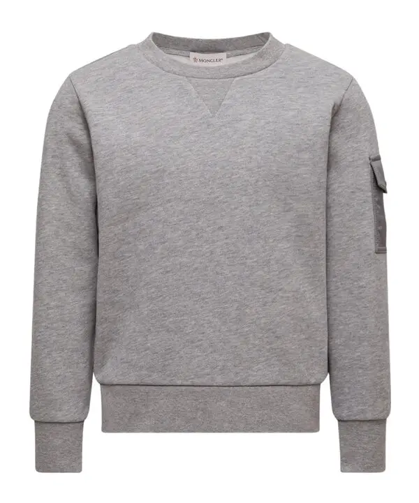 Moncler Cotton Sweatshirt With Pocket Detail