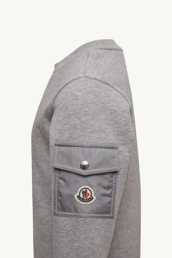 Moncler Cotton Sweatshirt With Pocket Detail