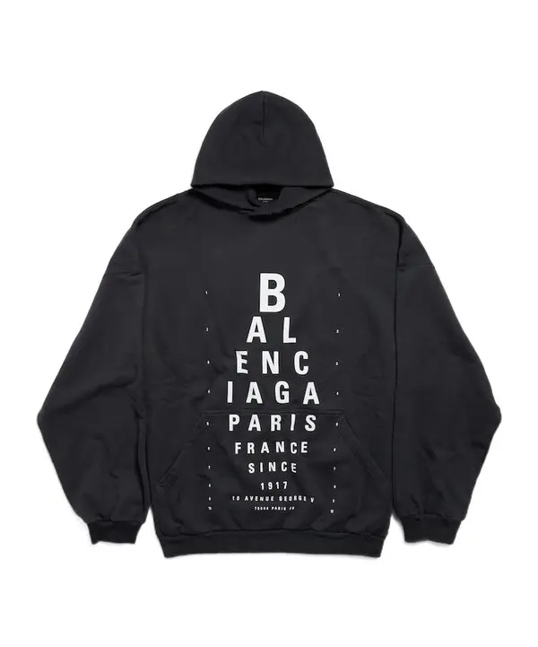 Balenciaga Optical Logo Printed Hoodie