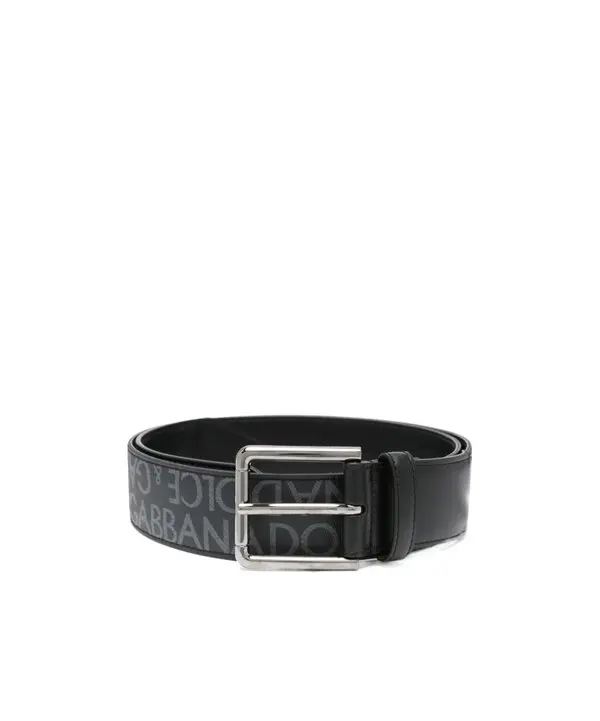 Dolce & Gabbana Jacquard Belt - Black