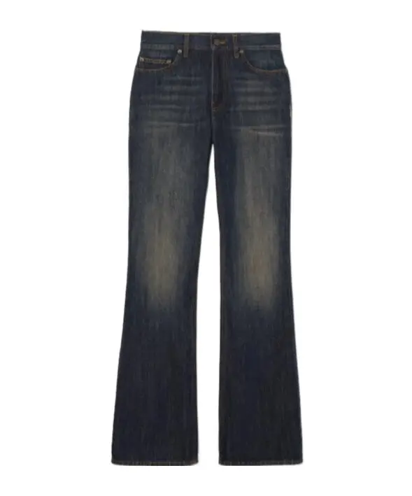 Burberry Logo Patch Flared Jeans