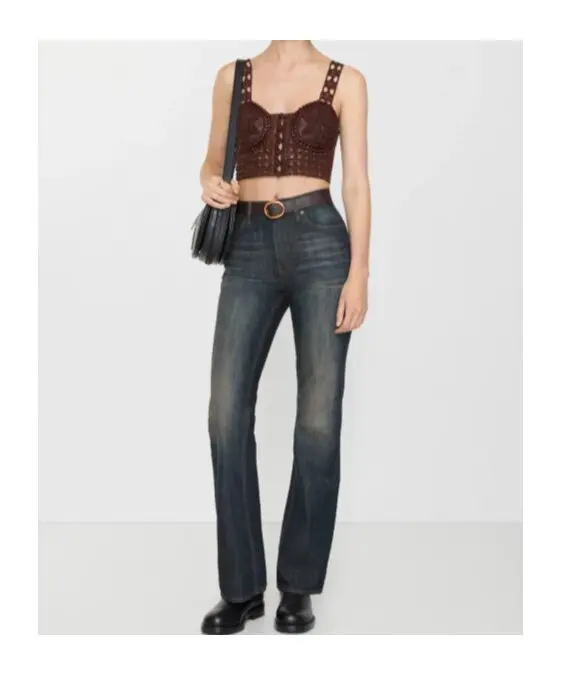 Burberry Logo Patch Flared Jeans