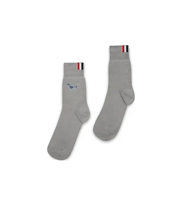 Thom Browne Hector Jacquard Socks - Grey