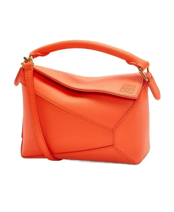 Loewe Mini Puzzle Top Handle Bag - Orange