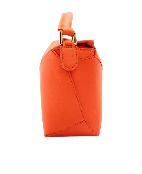 Loewe Mini Puzzle Top Handle Bag - Orange