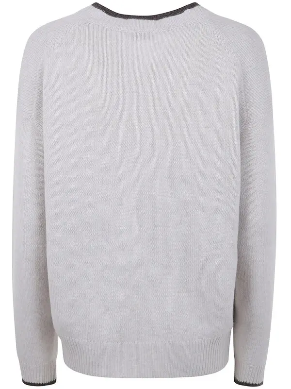 Brunello Cucinelli V-neck Long-sleeved Jumper