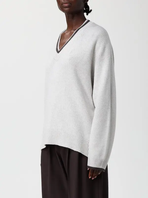 Brunello Cucinelli V-neck Long-sleeved Jumper