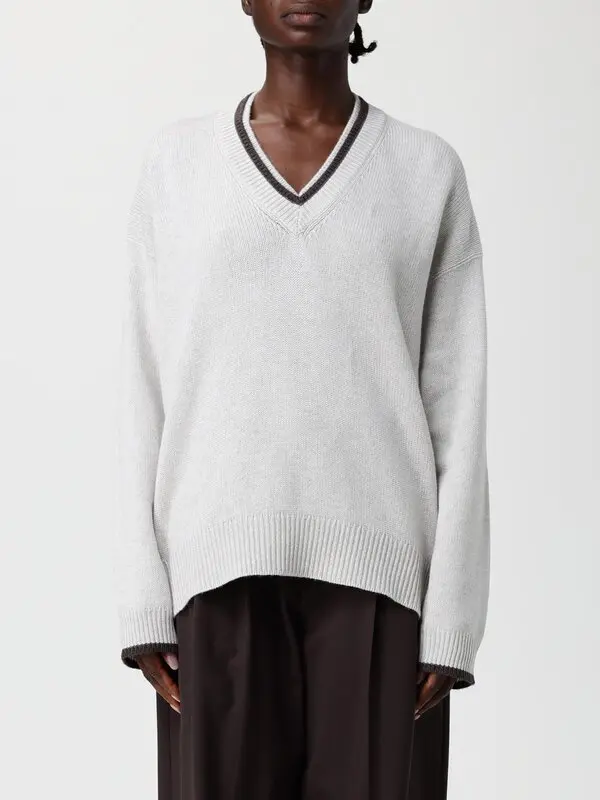 Brunello Cucinelli V-neck Long-sleeved Jumper