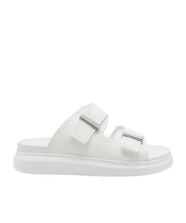 Alexander McQueen Hybrid Slides With Silver Hardware - Ivory