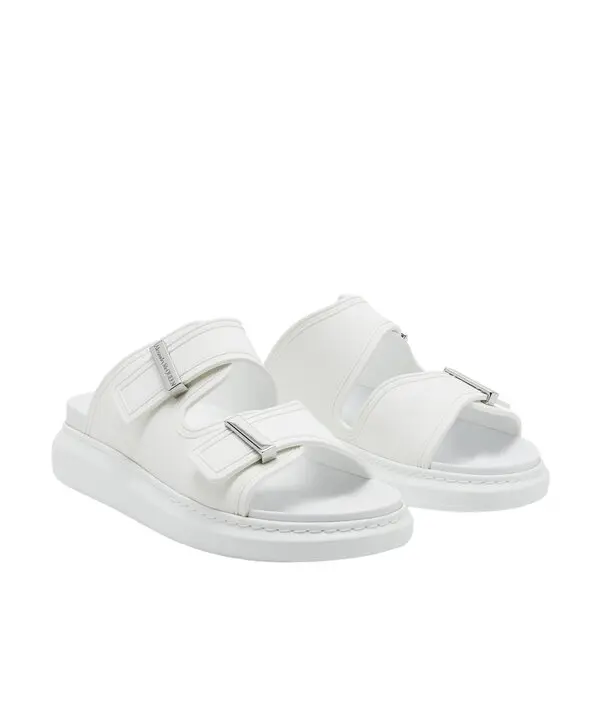 Alexander McQueen Hybrid Slides With Silver Hardware - Ivory