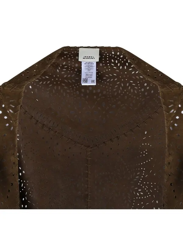 Isabel Marant Étoile Perforated Fringed Cape