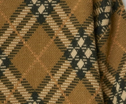 Burberry Checked Knitted Crewneck Jumper