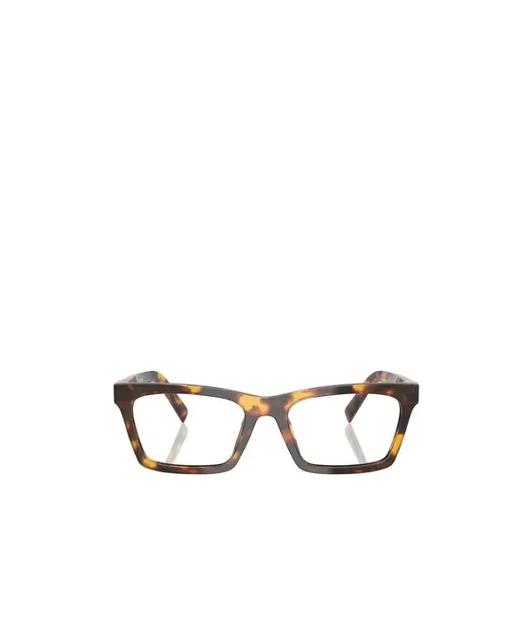 Miu Miu Tortoiseshell Square Frame Eyeglasses - Multicolor