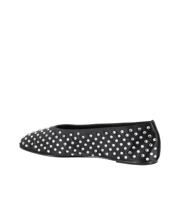 Magda Butrym Embellished Satin Ballet Flats