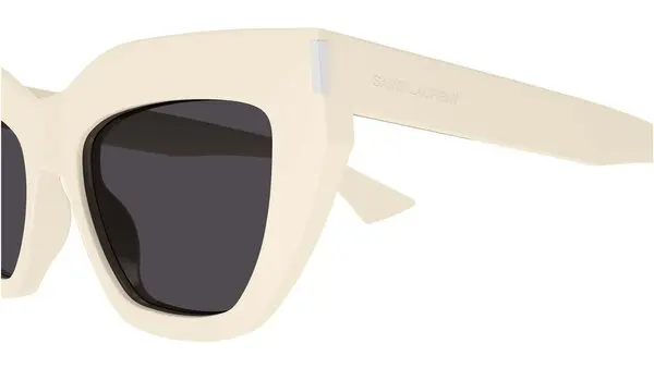 Saint Laurent Angular Frame Sunglasses - Ivory