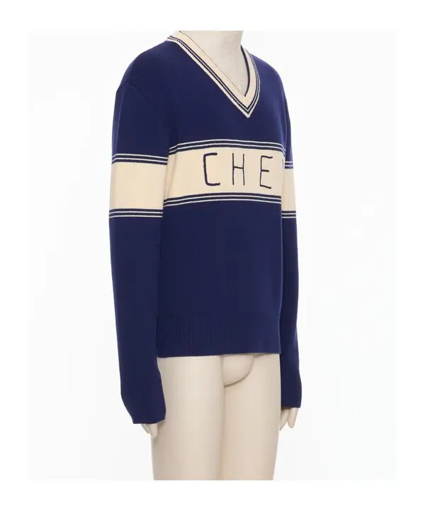 Valentino Garavani V-neck Jumper With Chez Jacquard Pattern
