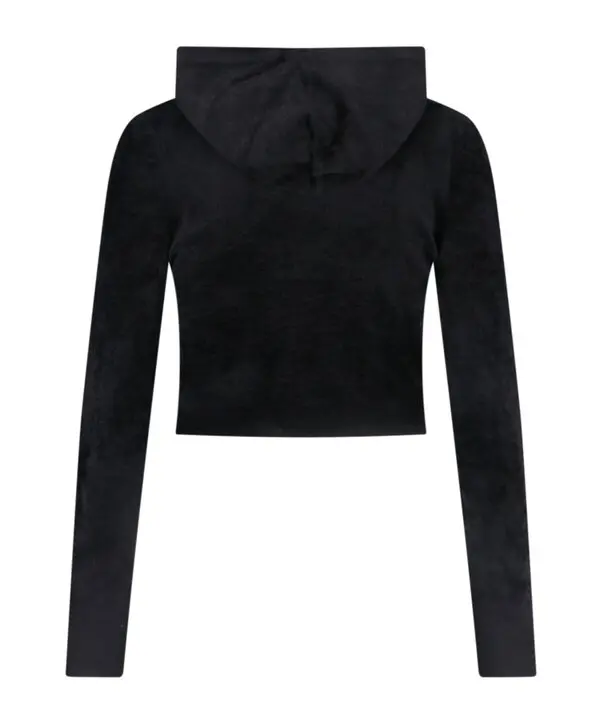 Alexander Wang Cropped Hoodie - Black