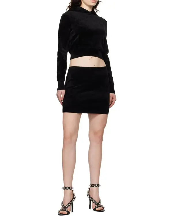 Alexander Wang Cropped Hoodie - Black