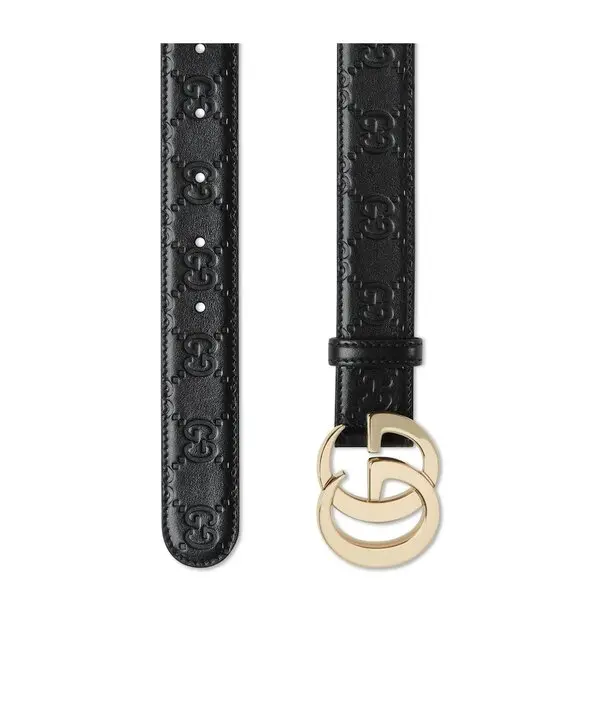 Gucci Gg Milano Belt With Double G Buckle