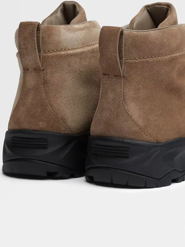 Zegna Triple Stitch Vetta Suede Sneakers