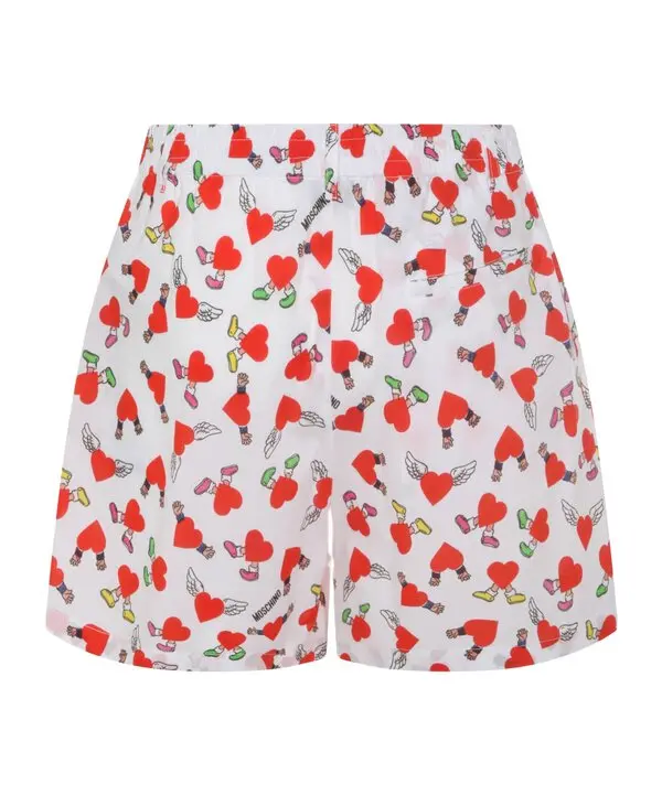 Moschino Graphic Print Shorts - White