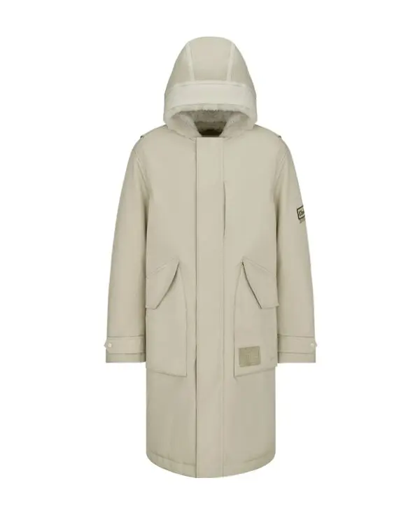 Dior Hooded Parka With Removable Sheepskin Hood