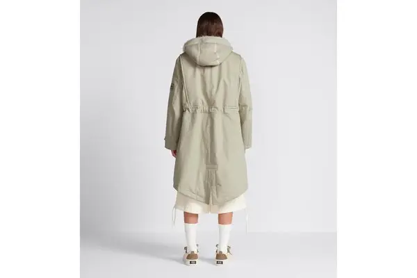 Dior Hooded Parka With Removable Sheepskin Hood