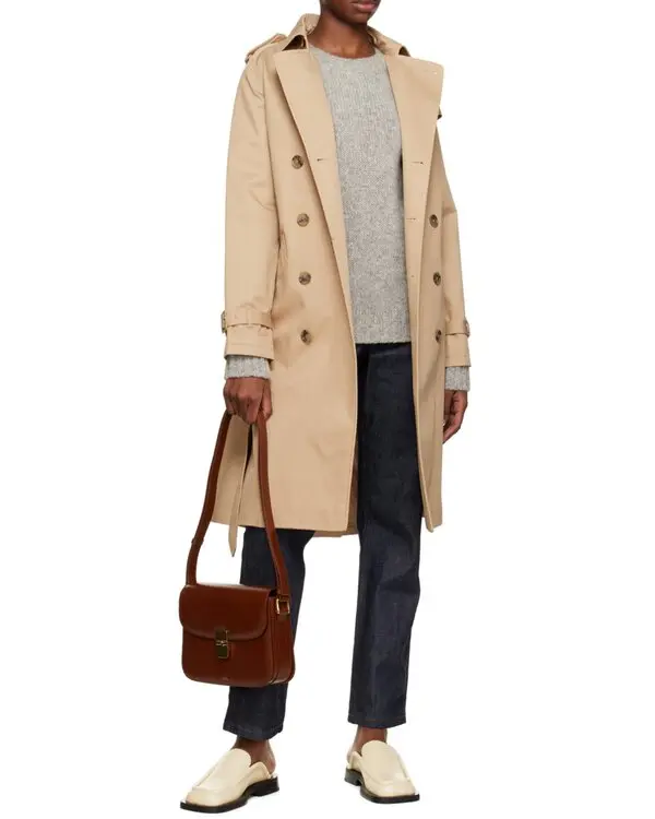 A.p.c. Grace Foldover Shoulder Bag - Brown