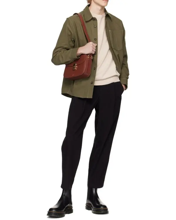 A.p.c. Grace Foldover Shoulder Bag - Brown