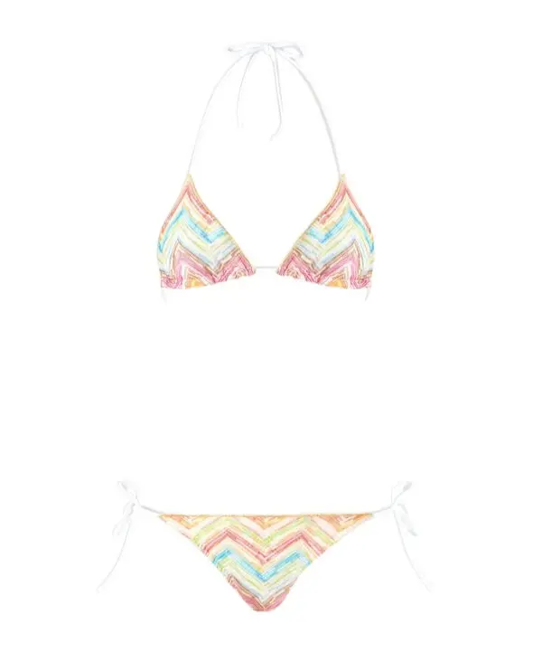 Missoni Zigzag-knit Bikini Set - Multi-color