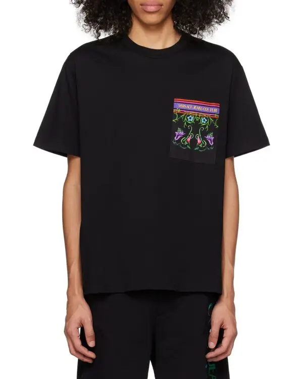 Versace T-shirt With Round Neck And Short Sleeves