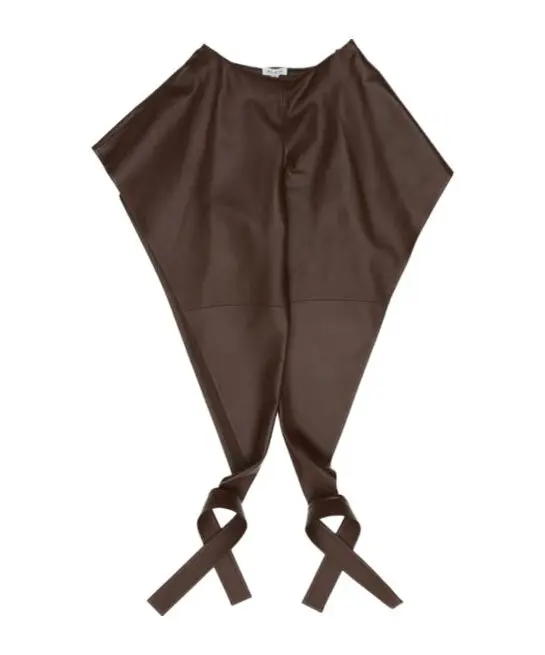 Alaïa Panelled Leather Pants - Brown