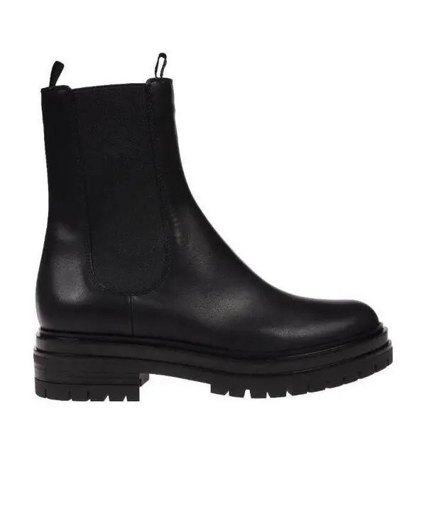 GIANVITO ROSSI Round Toe Slip-on Combat Boots