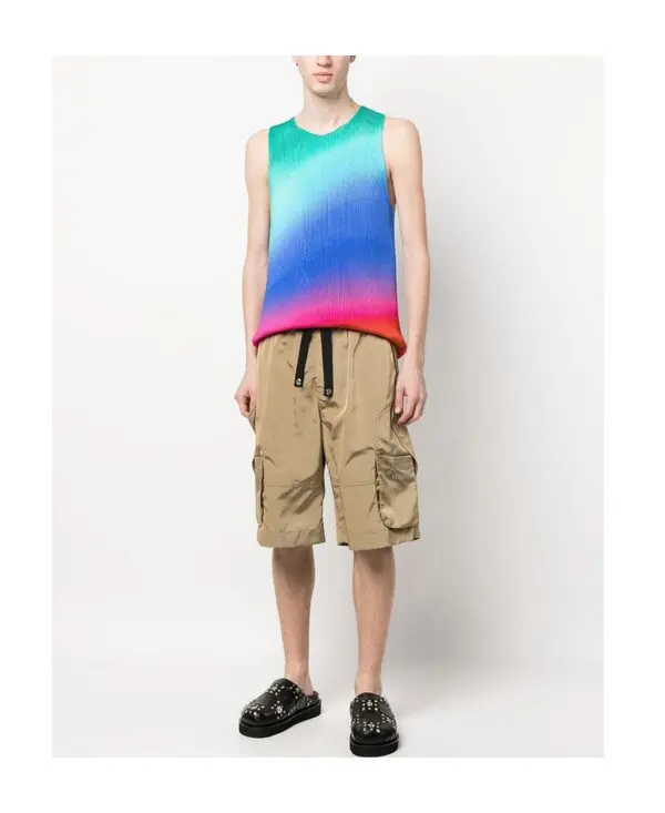 Versace Logo Print Drawstring Cargo Shorts - Brown