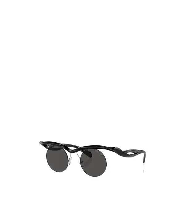 Prada Round Frame Sunglasses - Black