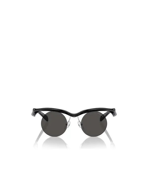 Prada Round Frame Sunglasses - Black