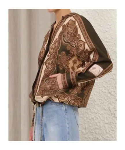 Zimmermann Printed Long Sleeve Shirt