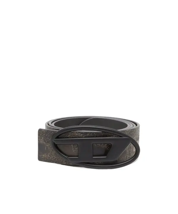 DIESEL® X Damiano David Reversible Belt - Brown/black