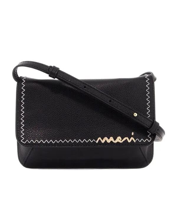 Marni Logo Embroidered Strap Mini Bag