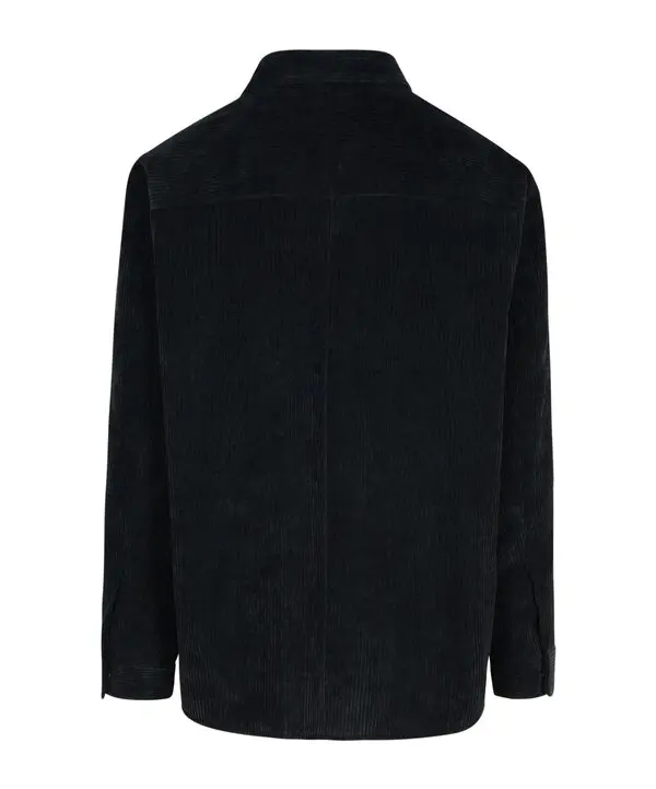 Dolce & Gabbana Dolce Gabbana Logo Plaque Velvet Shirt