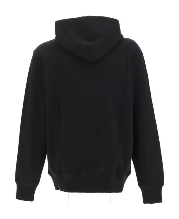 Versace Logo-printed Drawstring Hoodie - Black