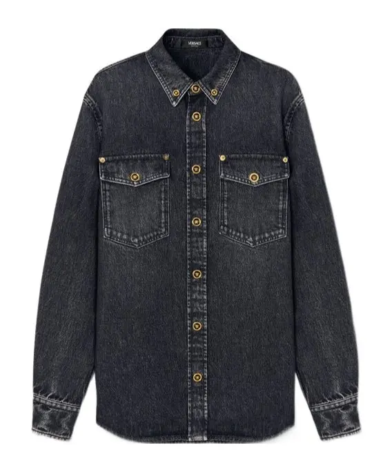 Versace Button-up Denim Shirt