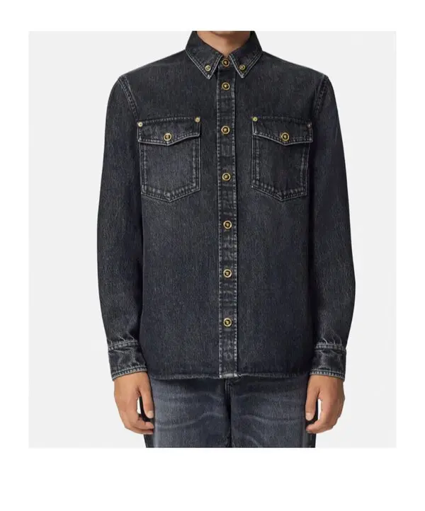 Versace Button-up Denim Shirt