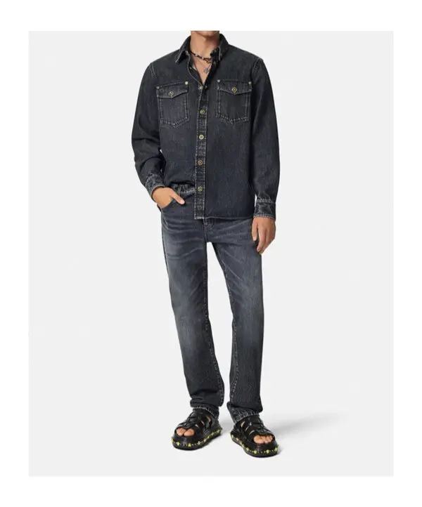 Versace Button-up Denim Shirt