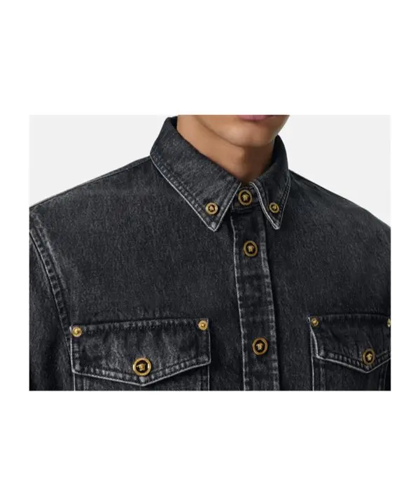 Versace Button-up Denim Shirt