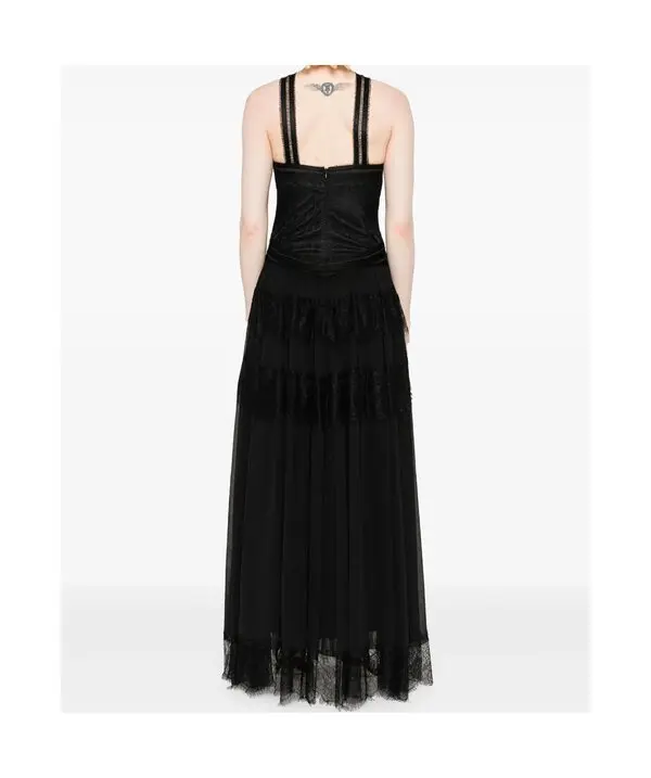 ERMANNO FIRENZE Lace Criss-cross Maxi Dress