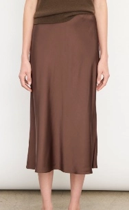 Vince Elasticated Waistband Midi Skirt - Dkb