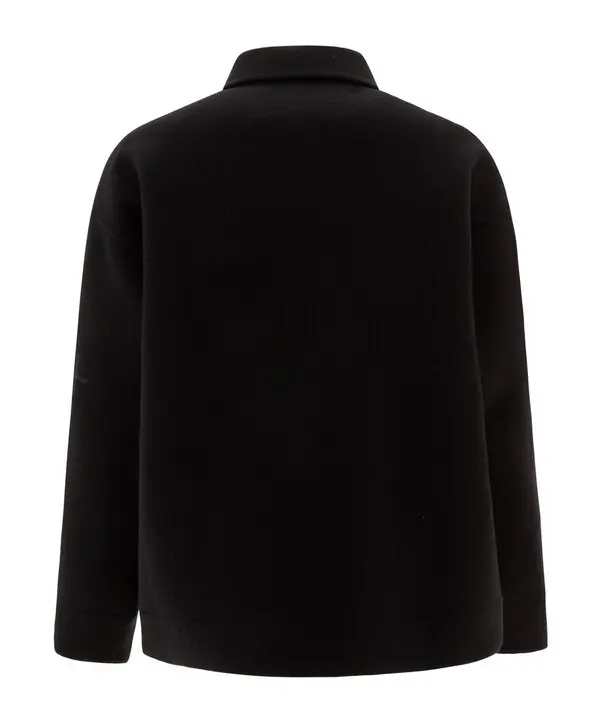 JIL SANDER Relaxed Fit Zip-up Jacket - Black