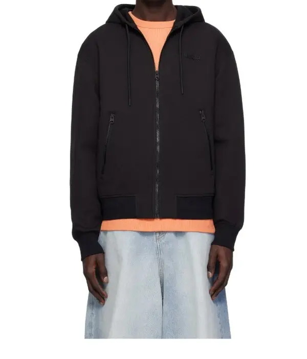 Mackage Long Sleeve Hooded Sweatshirt - Black